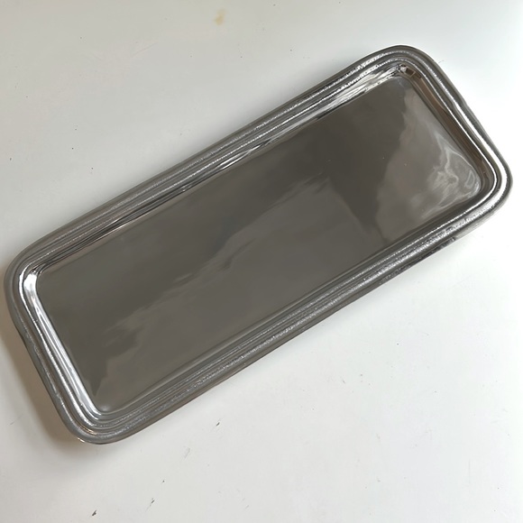 Mariposa | Dining | Nwt Mariposa Silver Skinny Aluminum Rectangular ...